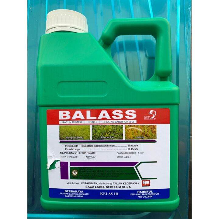 BALASS Glyphosate-Isopropylammonium 41.0% Racun Rumput Lalang Herbicide ...
