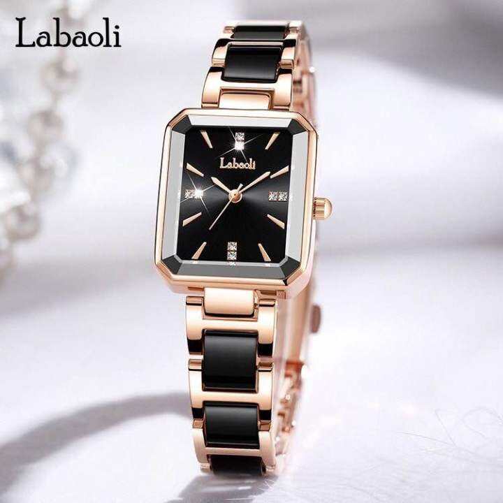 Labaoli นาฬิกาข้อมือควอตซ์แฟชั่น กันน้ํา ระดับไฮเอนด์ เรียบง่าย สําหรับผู้หญิง | Lazada.co.th