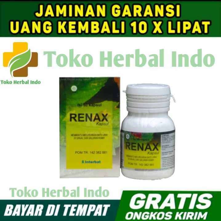 Renax Kapsul Original Membantu Meluruhkan Batu Ginjal | Lazada Indonesia