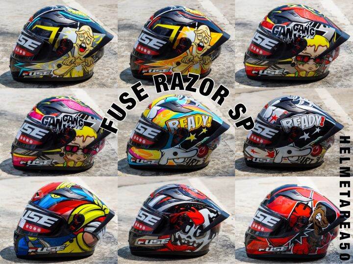 หมวกกันน็อคเต็มใบ FUSE RAZOR SP 2022 | Lazada.co.th