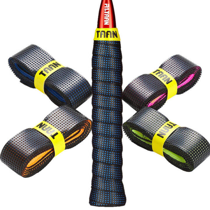 TAAN ยางมือแบดมินตัน TAAN ยางหนาพิเศษไม้เทนนิสสายดูดเหงื่อสายพันคันเบ็ด ...