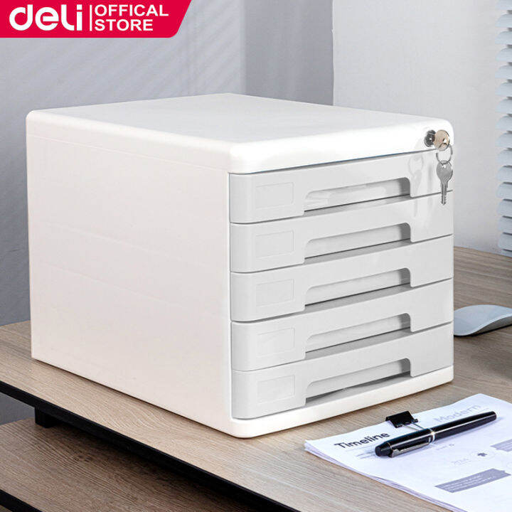 Deli Desktop Organizer 5 Layers Desktop Stationery Organizer Makeup ...