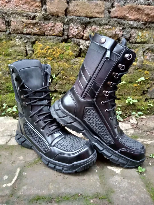 SEPATU SAFETY PDL TACTICAL UJUNG BESI TNI POLRI SECURITY | Lazada Indonesia