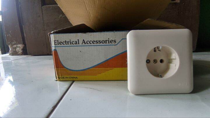 stop kontak tanam dinding | Lazada Indonesia