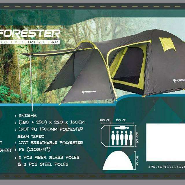 Tenda forester Enigma TDF 001 Ada Teras | Lazada Indonesia