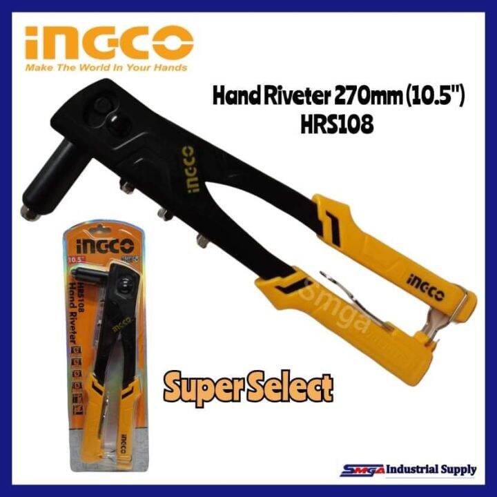 Ingco Original Super Select Heavy Duty Hand Riveter 270mm (10.5 ...