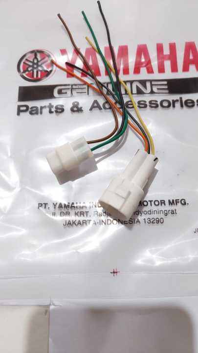 Soket DLC Yamaha 3 pin connector male female original motor yamaha ...