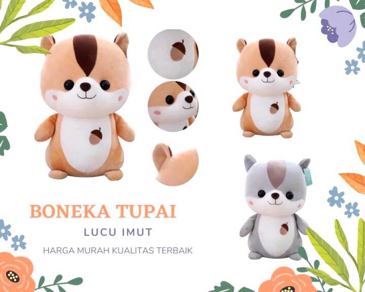 Boneka Tupai Imut dan Lembut Cocok Untuk Hadiah (Model Duduk) | Lazada ...