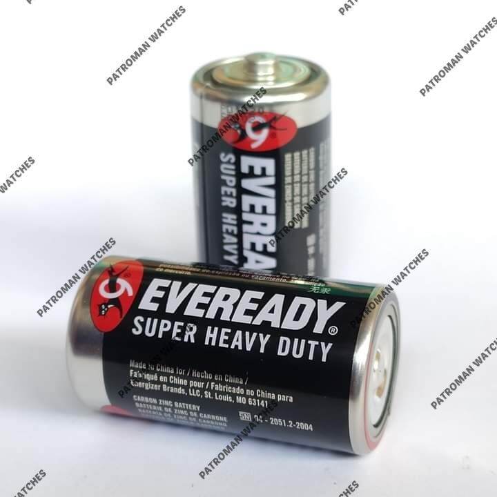 BATERAI BATTERY BATU BATRE EVEREADY LR14 SUPER HEAVY DUTY TYPE C TIPE C ...