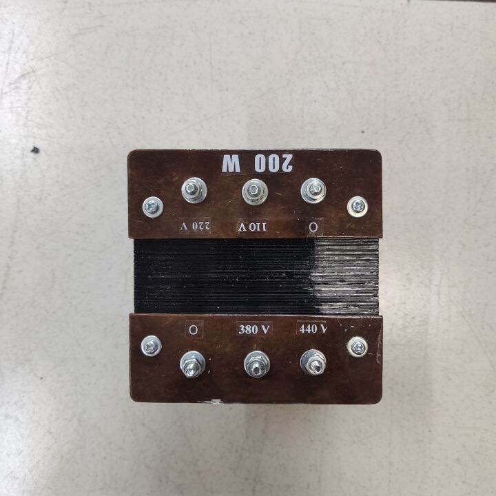 Trafo Travo Step Up Down Auto 380V/440V - 220V/110V 200 Wat | Lazada ...