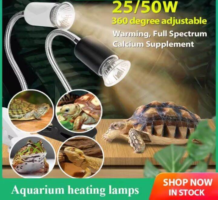 UVA+UVB 3.0 Reptile lamp with Clip-on Bulb Lamp HolderTortoise/Turtle ...