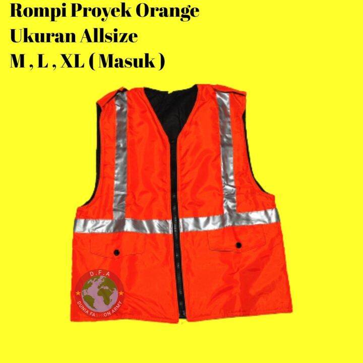 ROMPI PROYEK / ROMPI SAFETY WARNA ORANGE | Lazada Indonesia