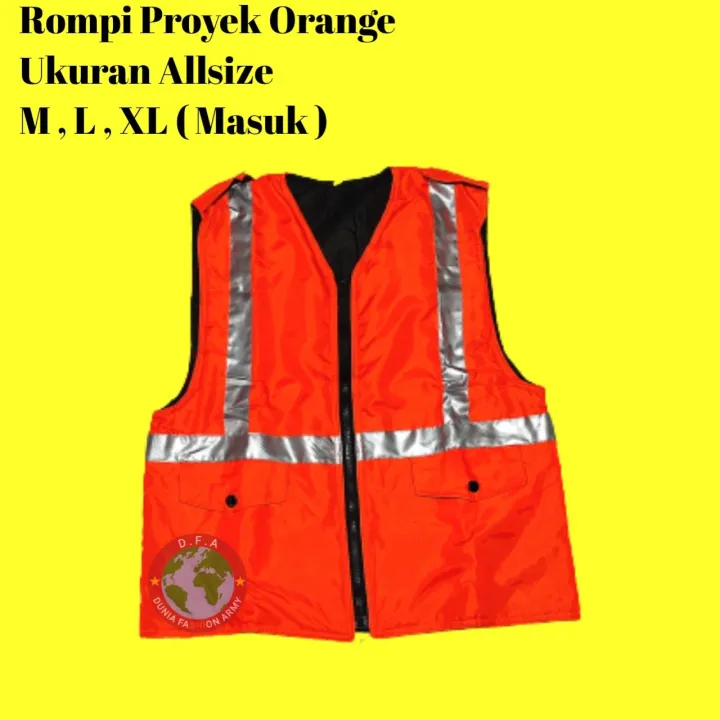 ROMPI PROYEK / ROMPI SAFETY WARNA ORANGE | Lazada Indonesia