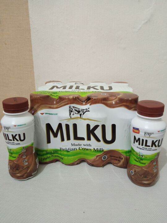 Milku Susu Uht Coklat dan Stobery 1pack isi 12pcs | Lazada Indonesia