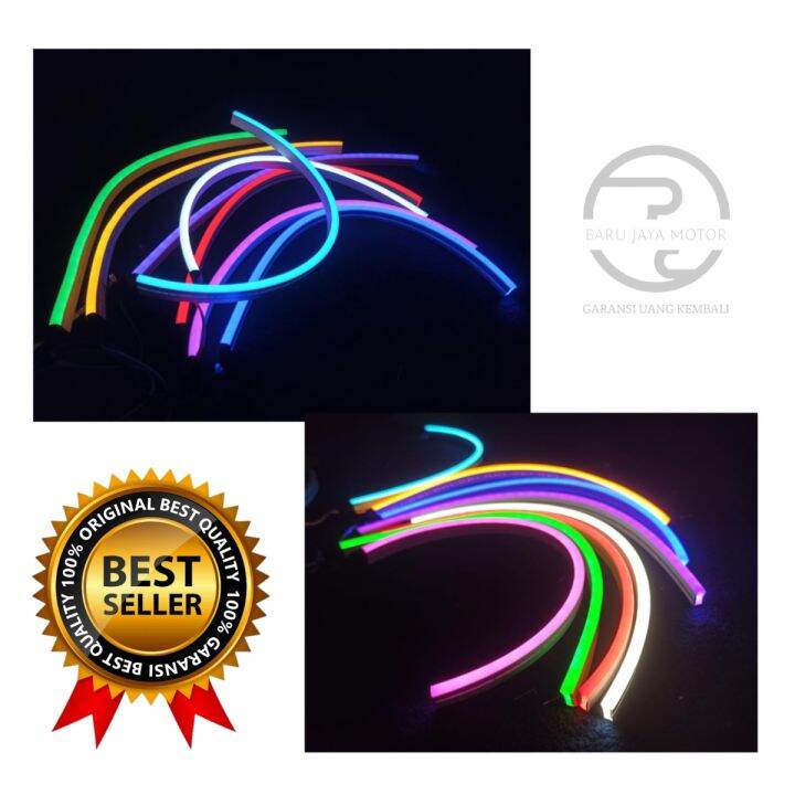 LAMPU ALIS LED DRL FLEXIBLE 15CM 25CM 30CM NO BINTIK VARIASI ALIS MOTOR ...