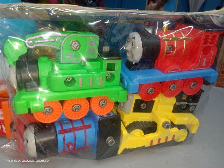 4 in 1 Thomas Train Assemble Detachable take -apart toy trains w/ screw ...