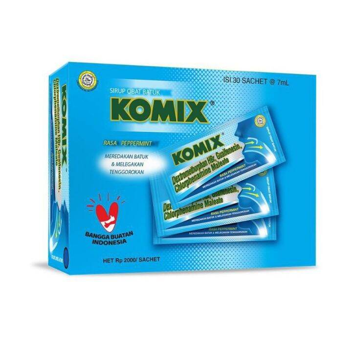 Komix Adult Peppermint Pack 30 Sachet - Obat Batuk Komix | Lazada Indonesia