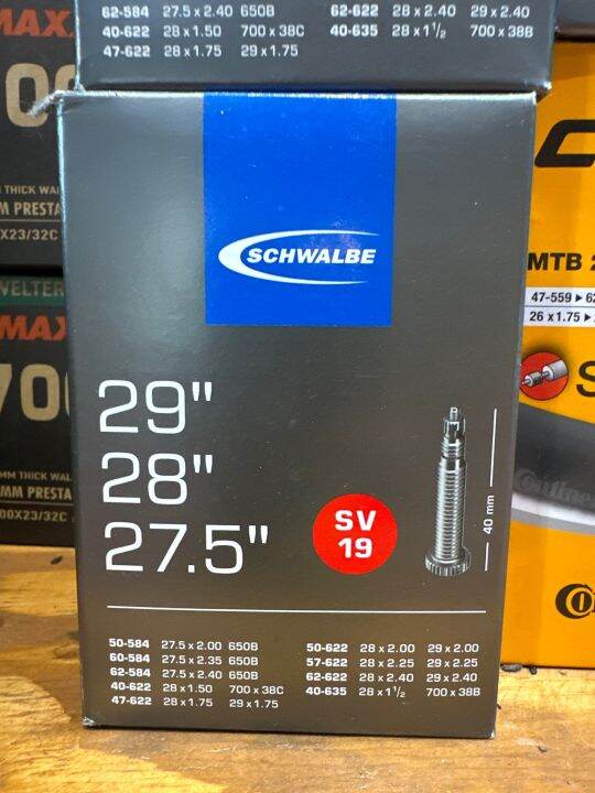 Schwalbe Inner tubes 29/28/27.5 40mm valve | Lazada PH
