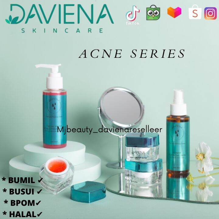 PAKET ACNE DAVIENA SKINCARE ACNE SERIES| DAVIENA SKINCARE | DAVIENA ...