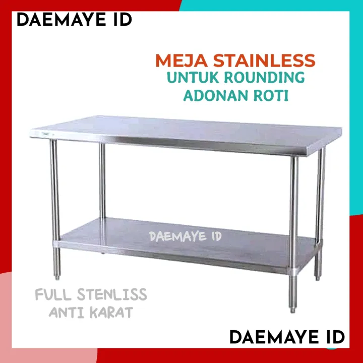 Meja Rounding Stenlis / Anti Karat / Bahan Full Stenlis | Lazada Indonesia