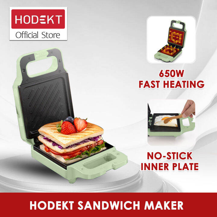【Malaysia Ready Stock】HODEKT 650W electric sandwich maker Non-stick ...