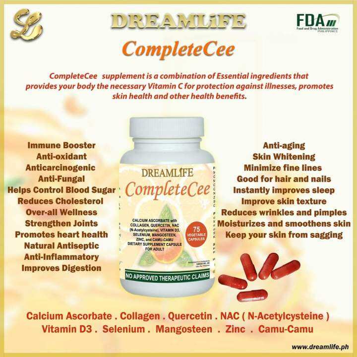 Complete Cee 75 capsules Dreamlife | Lazada PH