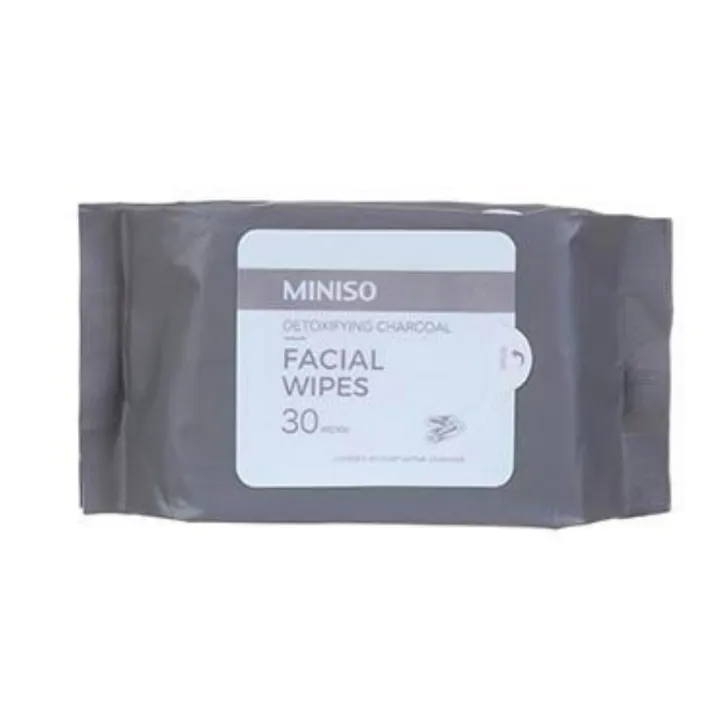 ACTIVATED CHARCOAL MAKE UP REMOVER WIPES 30WIPES by Miniso | Lazada PH