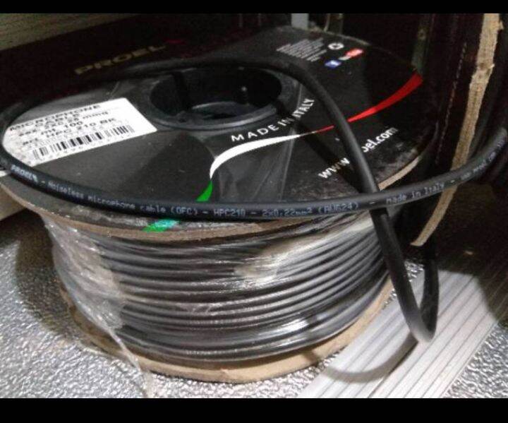 Kabel Microphone PROEL HPC210 Import ITALY Size 2x0,22mm / Meter | Lazada Indonesia