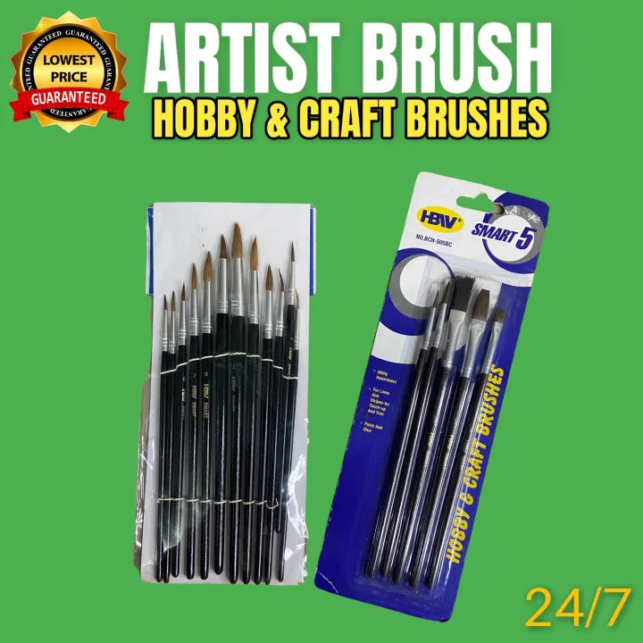 Artist Brush(Hobby & Craft Brushes) Sold per Pack | Lazada PH