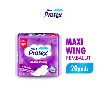 Hers protex wings 20 pads pembalut bersayap | Lazada Indonesia