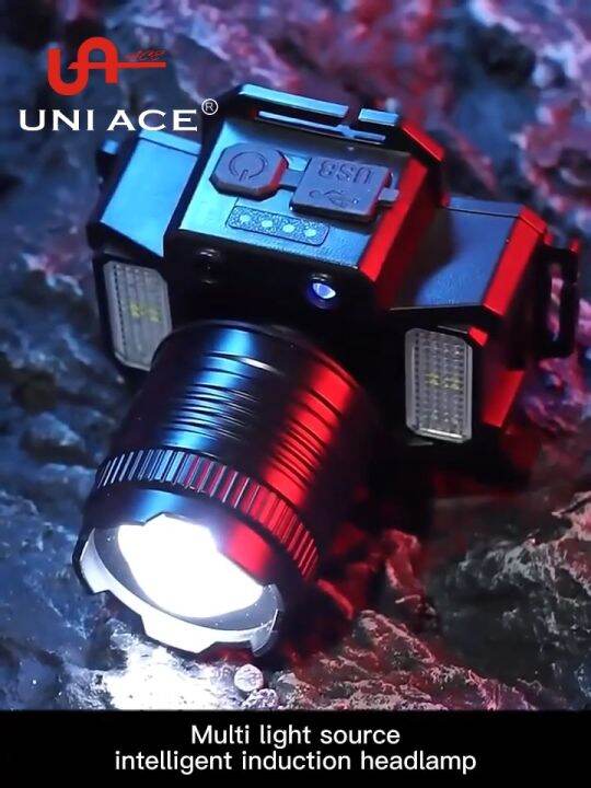 Headlamp Flashlight Headlight Water Proof Led Rechargeable IPX65 5000LM ...