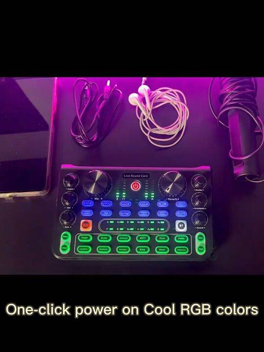 X60 Soundcard 3 Mic Port Bluetooth Audio Usb External Sound Card Mixing ...