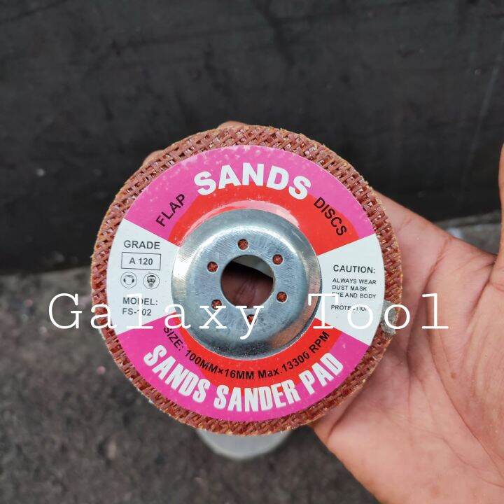 Sands Amplas susun size 4 inch sander pad abrasive grade 60 Sampai 150 ...