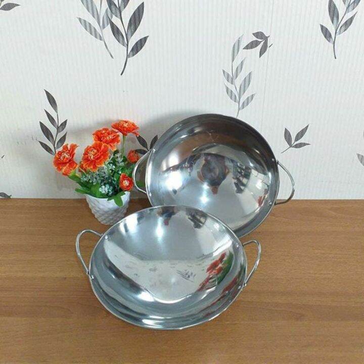 Wajan Stainless Mini Kuali Kecil Stenlis | Lazada Indonesia
