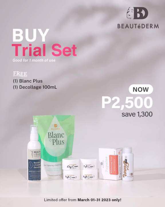 Beautederm Trial set with Freebies | Lazada PH
