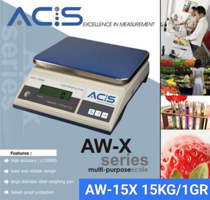 ACIS TIMBANGAN DIGITAL AW 15X 15KG/1GR MULTIPURPOSE | Lazada Indonesia