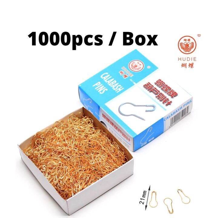 1000pcs CALABASH SAFETY PIN NO SNAG FASTENER GOURD PEAR PIN CRAFT PIN ...