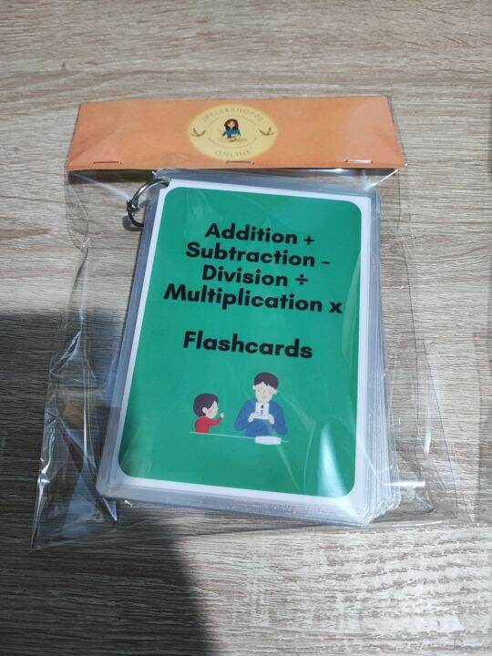 LAMINATED MATHEMATICS FLASHCARDS 40 pcs | Lazada PH