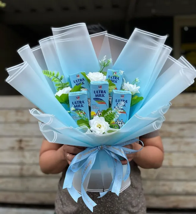buket Snack, buket susu ultra milk / buket jumbo | Lazada Indonesia