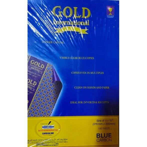 Carbon Paper Blue Long Gold International Office Supplies 100 Sheets ...