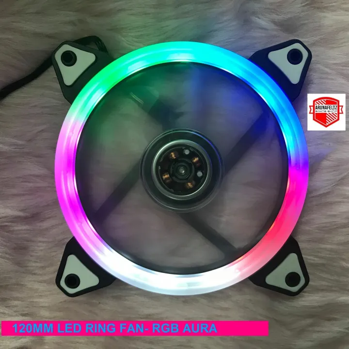 CPU Rainbow Ring Fan 120mm with 3 pin and Molex | Lazada PH