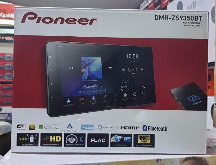 PIONEER DMH-ZS9350BT 9“inch DOUBLE DIN Hi-RES ( 2 years warranty ) | Lazada