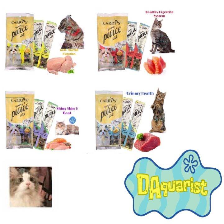 Carry's Yummy Puree Stick Cat Treats 15g | Lazada