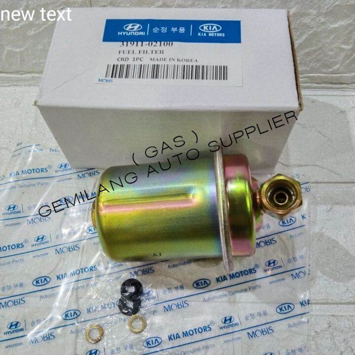 Fuel filter saringan bensin Hyundai Atoz original made in korea ...