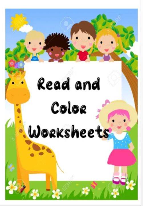 Read and Color Worksheets (11 pages) | Lazada PH