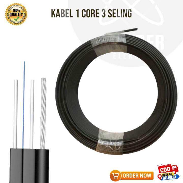 GLOBAL KABEL FO 1 CORE 3 SELING 30-35 METER FIBER OPTIC DROPCORE CABLE ...