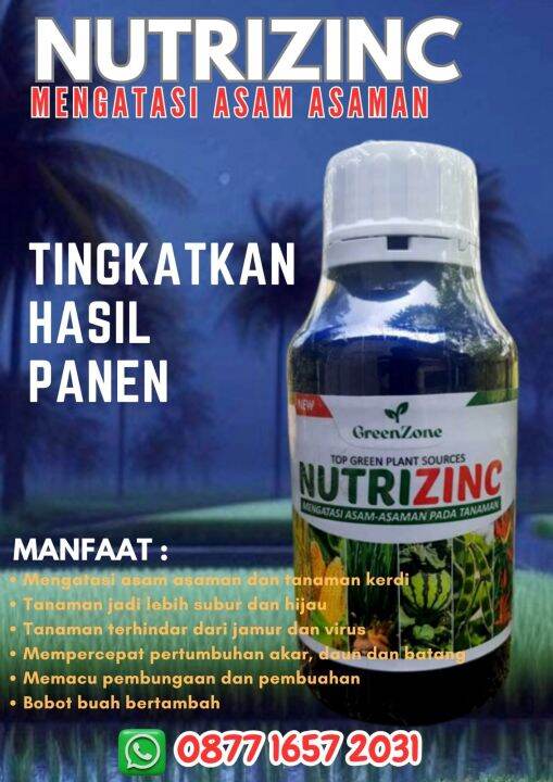 NUTRIZINC Nutrisi Tanaman dan Atas Asam-asaman | Lazada Indonesia