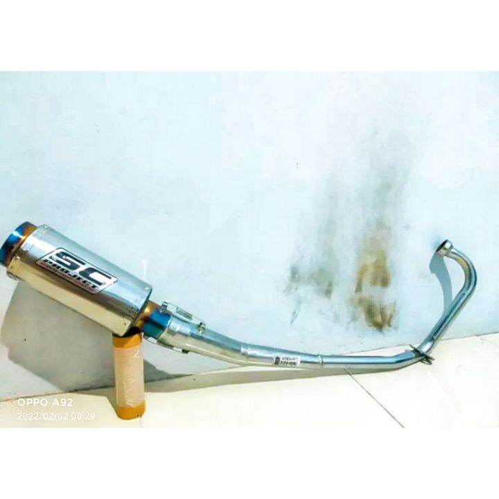 KNALPOT RACING SC PROJECT MX OLD MX 135 MX NEW SUZUKI SATRIA FU 150 ...