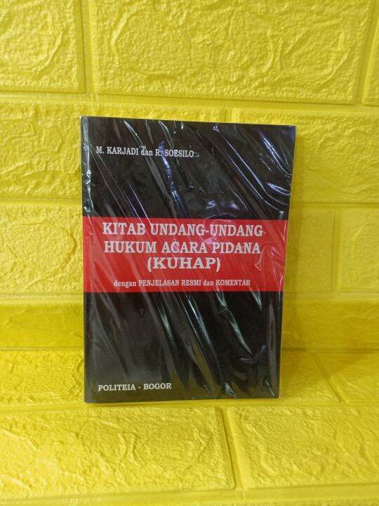 KITAB UNDANG - UNDANG HUKUM ACARA PIDANA ( KUHAP ) | Lazada Indonesia