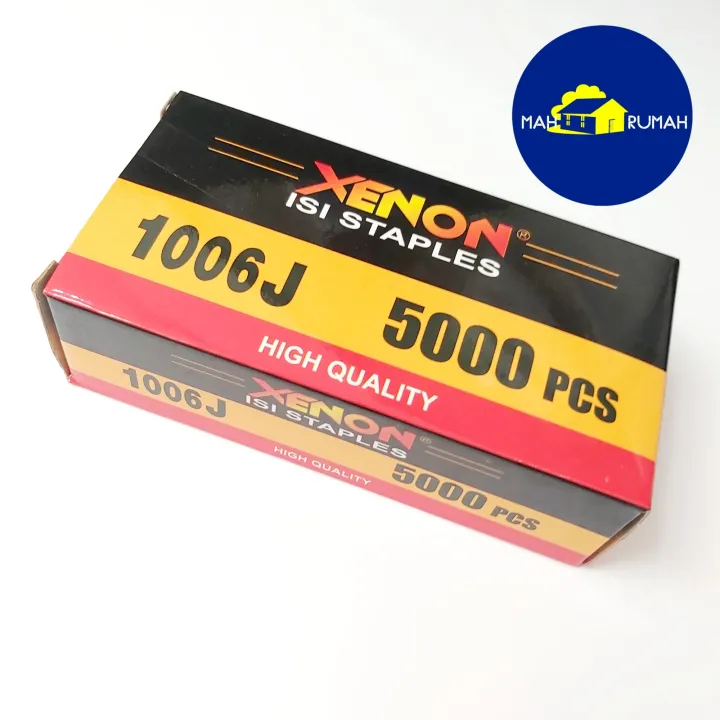 XENON - ISI STAPLES 1006J 6mm Paku Tembak Stapler Gun Hekter Tacker ...